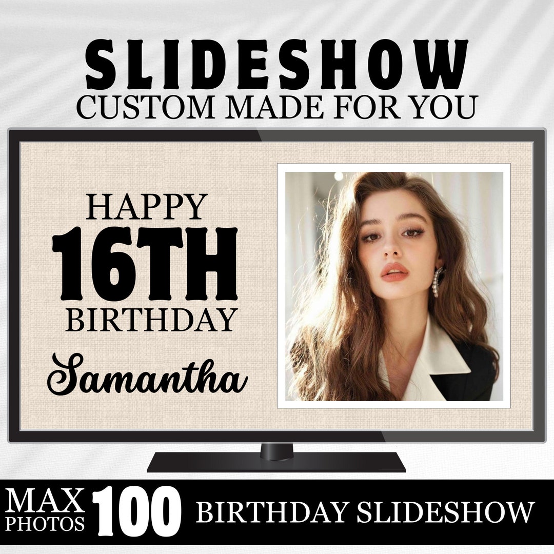 Custom Slideshow, Photo Slideshow, 100 Photos and Videos, Birthday Slideshow, Wedding Slideshow ...