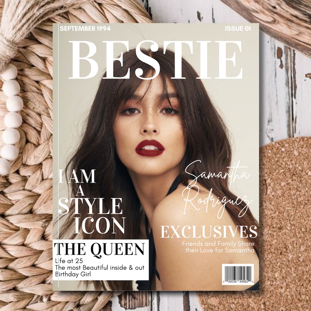 Birthday Magazine for Best Friend Templates Bestie Edition, 40 Pages ...