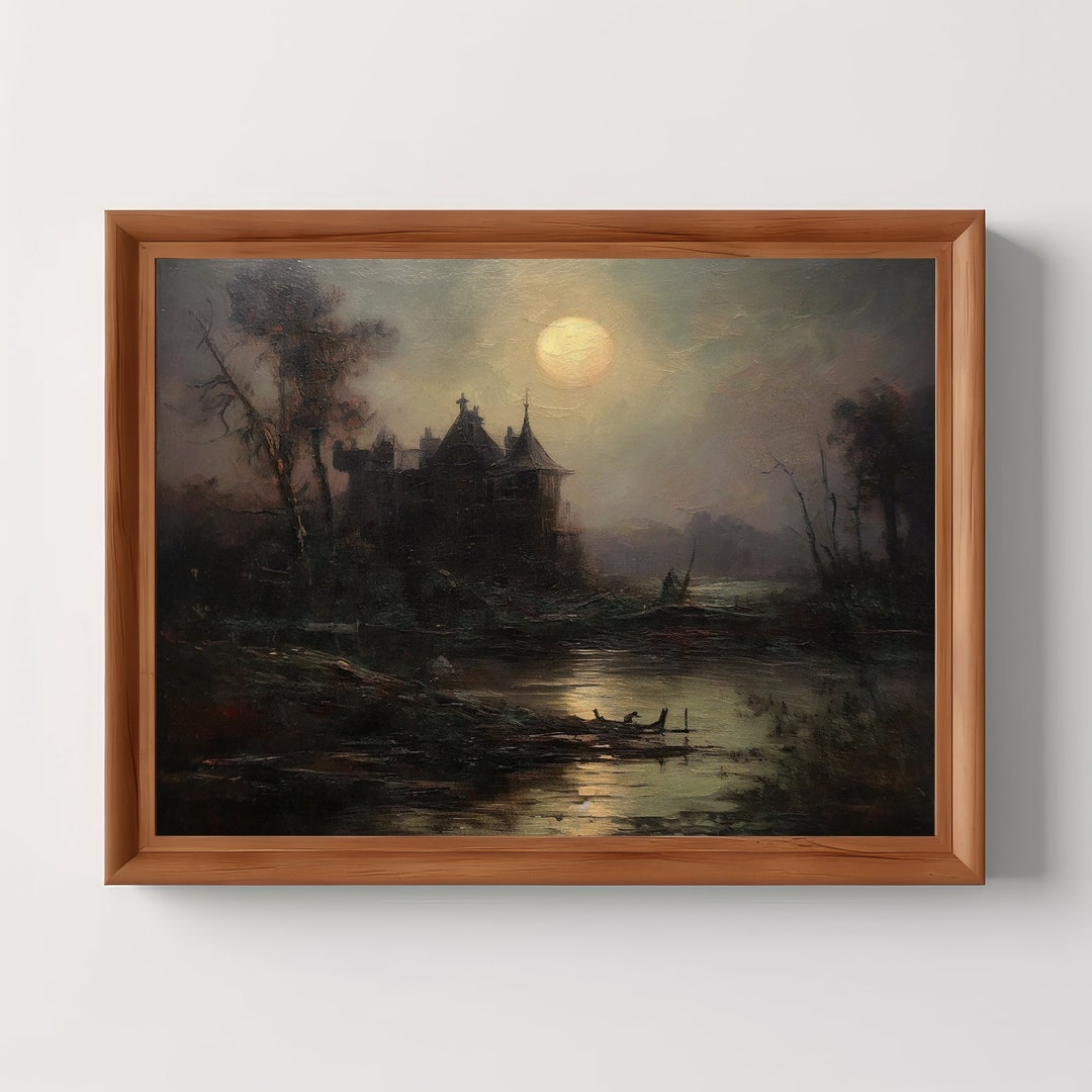 Gothic Castle Landscape | Goth Cottagecore Wall Art, Dark Academia ...