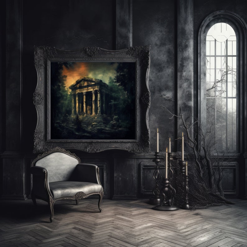 Neoclassical Temple Ruins | Dark Academia, Abandoned Roman Temple ...