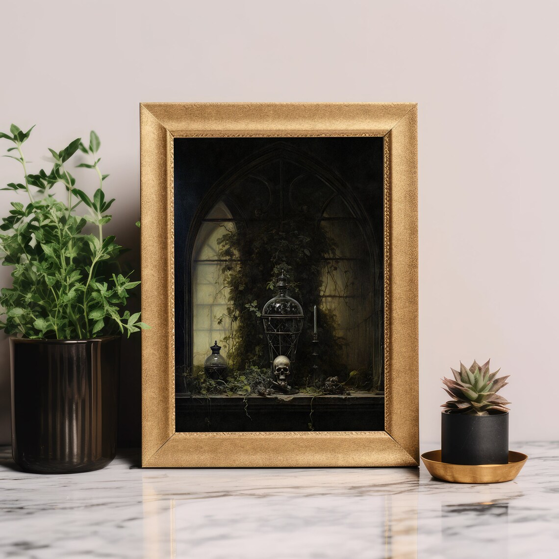 Sacrifical Skull Table | Dark Academia, Antique Painting, Vintage Art ...