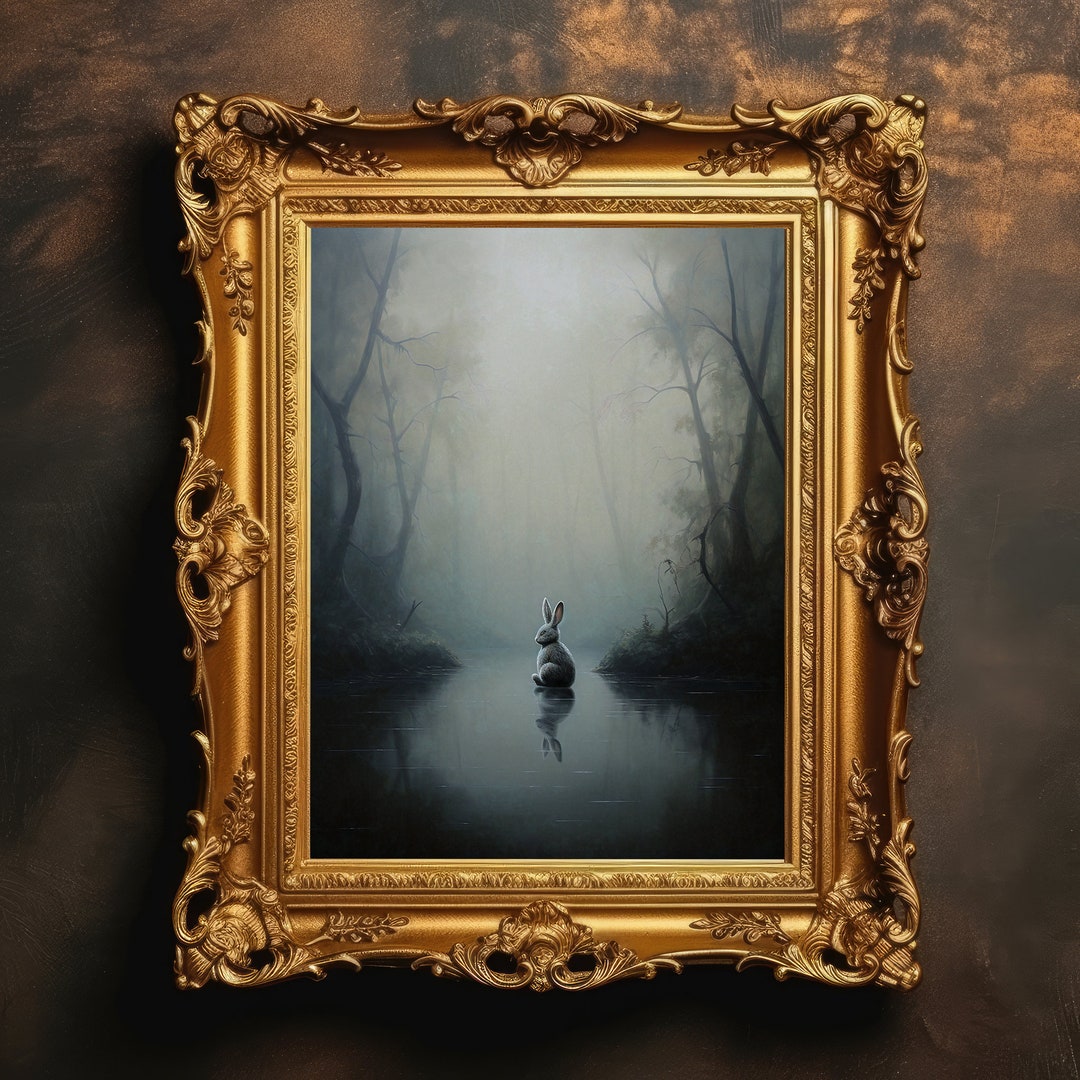 Rabbit in Woods | Horror Goth Art, Dark Cottagecore, Dark Academia ...