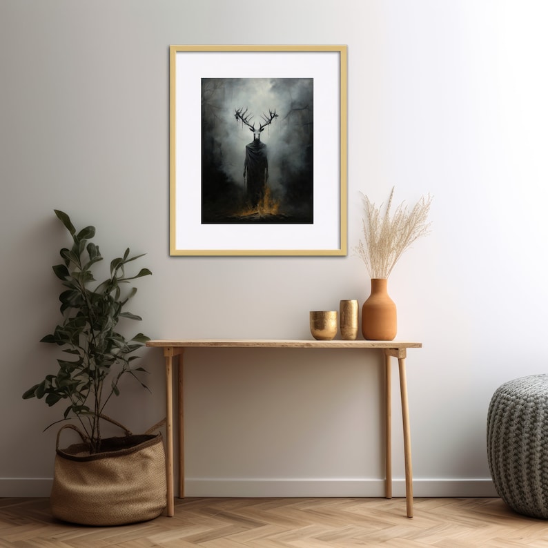 Occult Ritual Art | Dark Academia Print, Gothic Wildlife Decor, Mythic ...