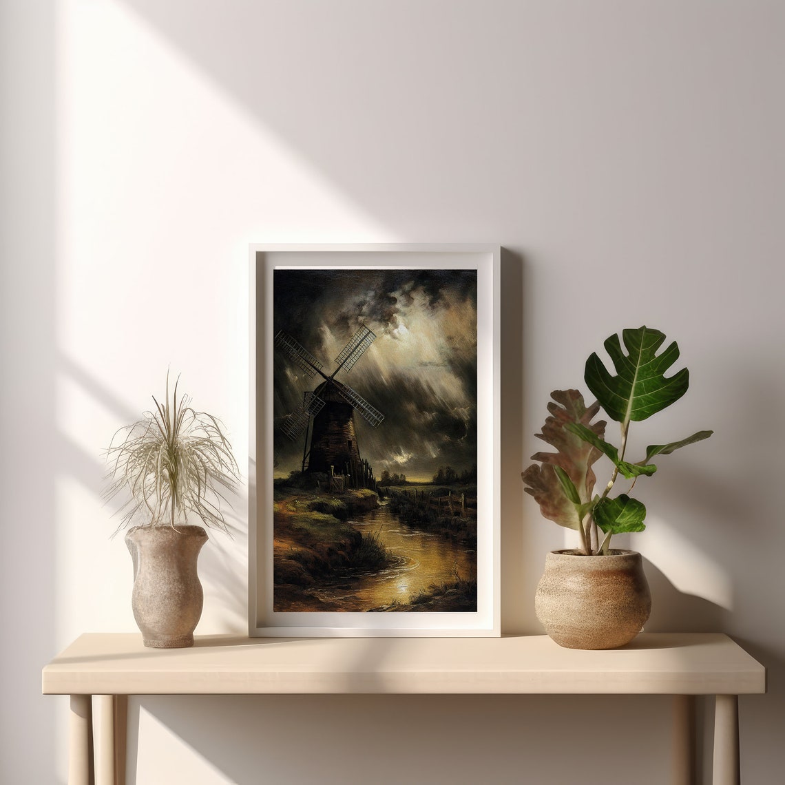 Windmill | Dark Academia, Farmhouse Decor, Impressionist Countryside ...
