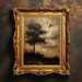 Gothic Tree Painting Dark Oil Painting, Moody Wall Art, Dark ...