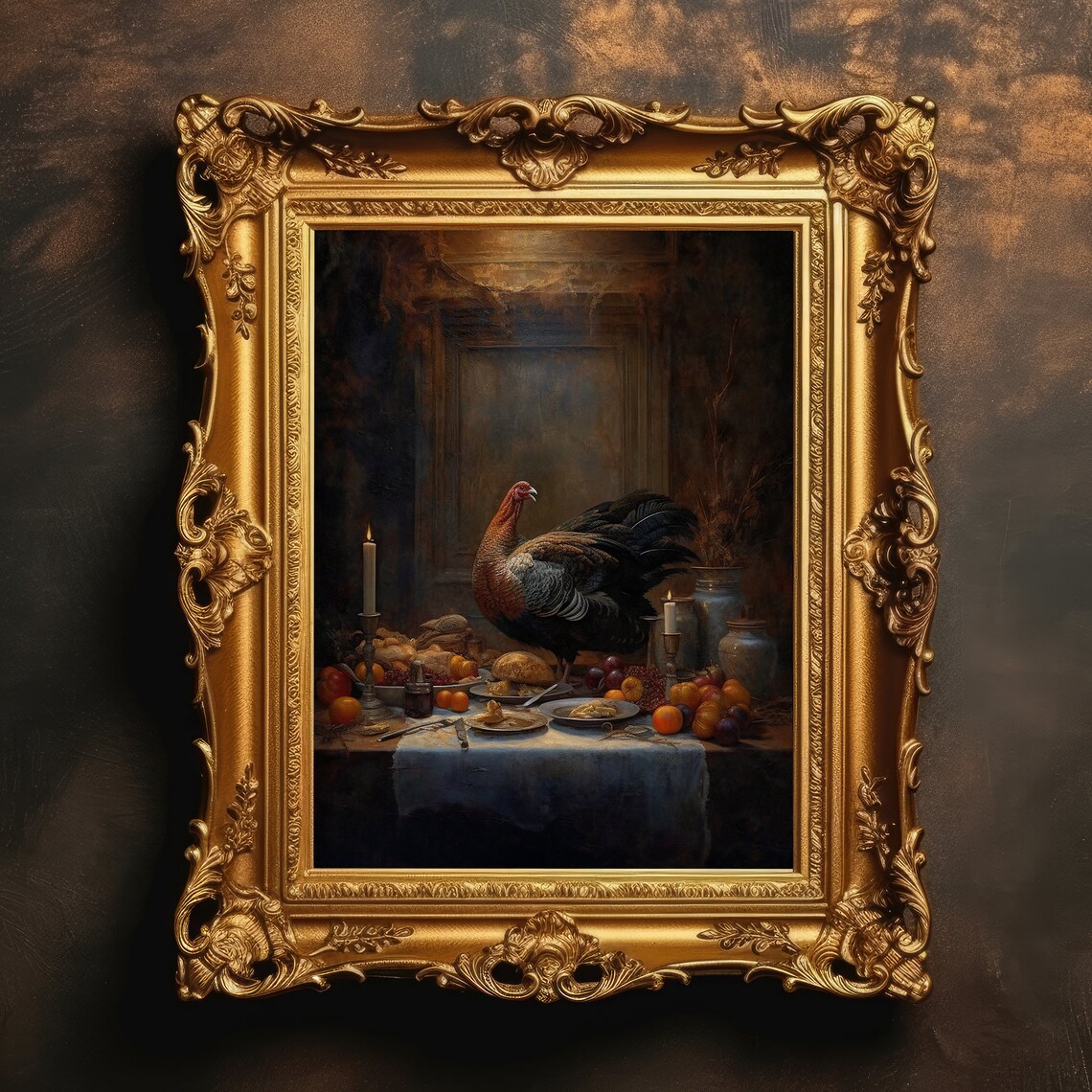Turkey | Thanksgiving Day Feast, Dark Academia, Still Life, Moody Wall ...