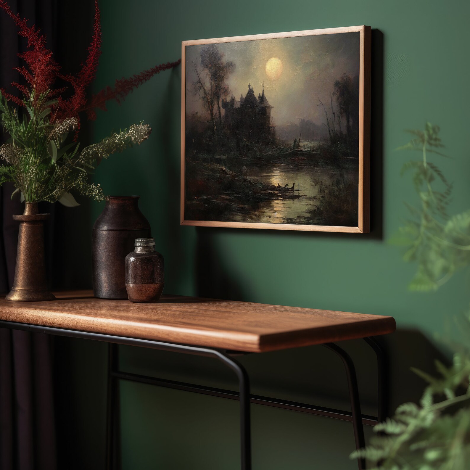Gothic Castle Landscape | Goth Cottagecore Wall Art, Dark Academia ...