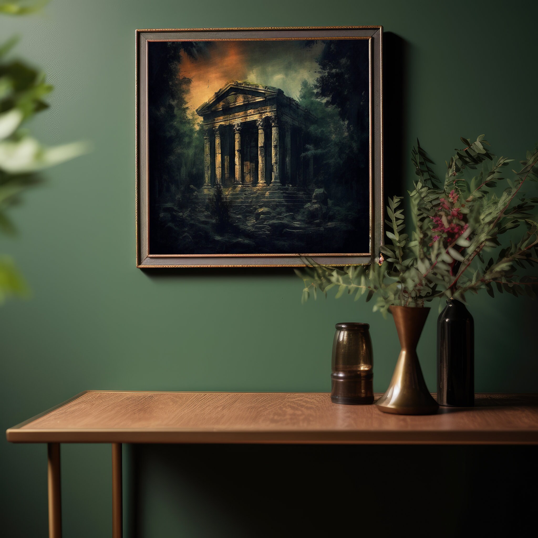 Neoclassical Temple Ruins | Dark Academia, Abandoned Roman Temple ...