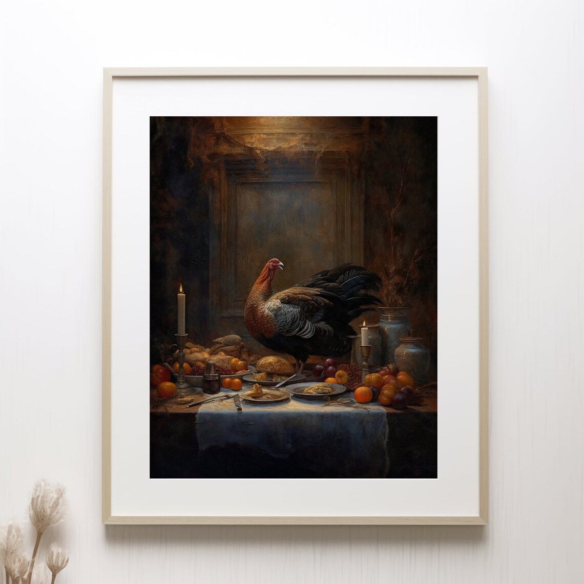Turkey | Thanksgiving Day Feast, Dark Academia, Still Life, Moody Wall ...