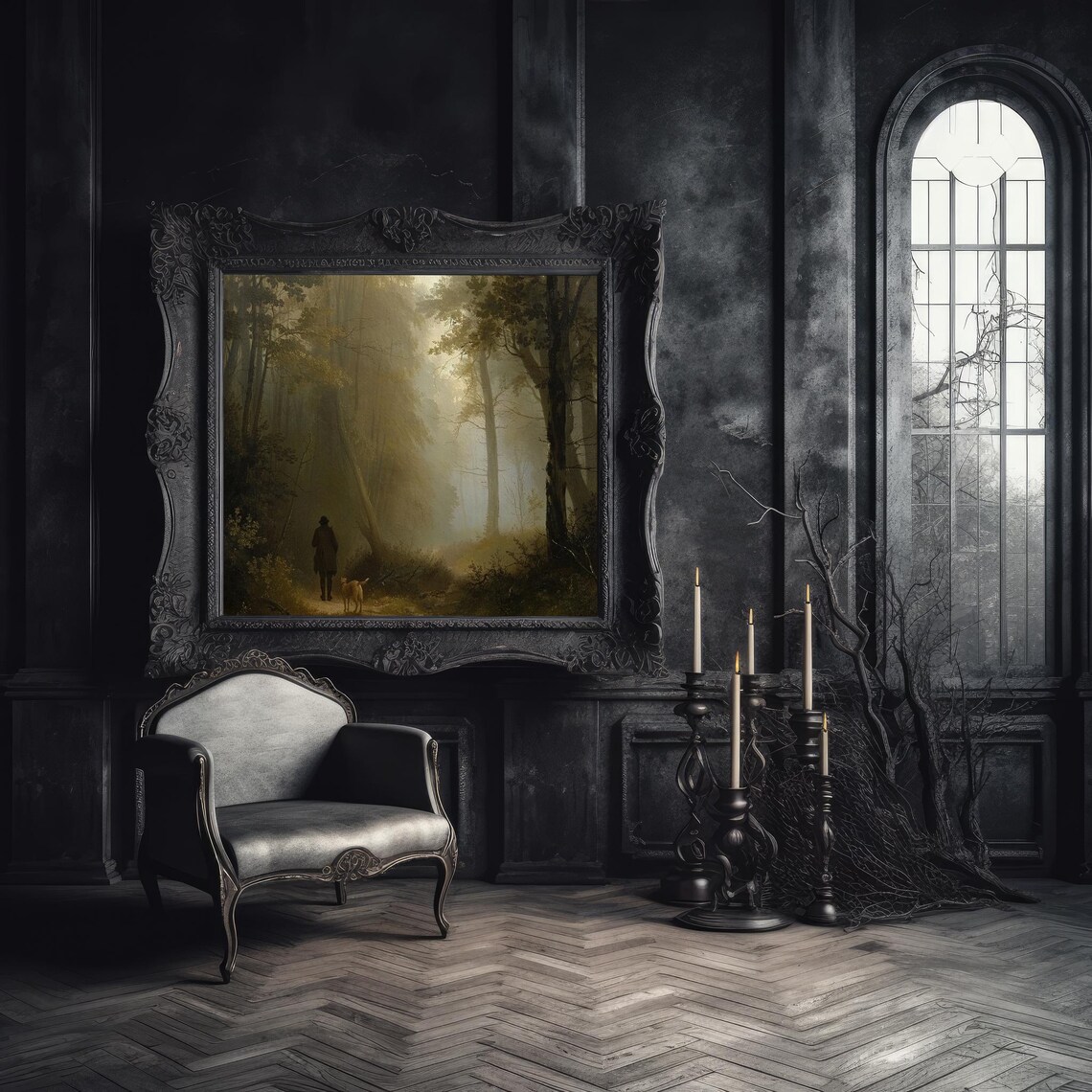 Companions | Forest Cabin Decor, Dark Academia, Hunting Wall Art, Moody ...