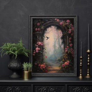Magical Fairy Forest | Enchanted Fantasy Jungle Art, Pastel Painting ...