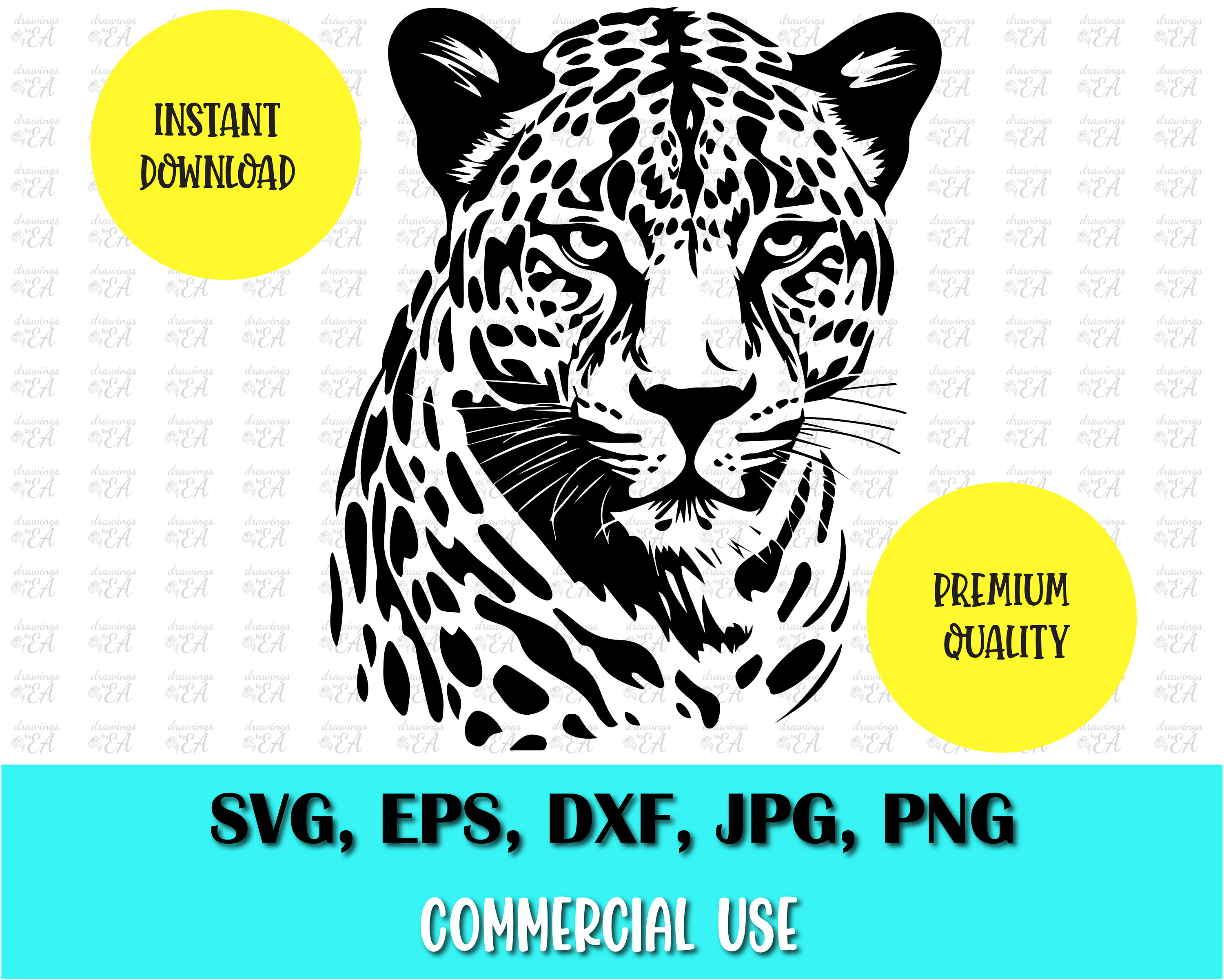Leopard SVG / Leopard Head SVG Cut File for Cricut / Leopard - Etsy