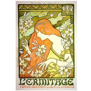 Ethereal Victorian Floral Antique Illustration “l’ermitage”, Paul ...