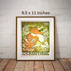 Ethereal Victorian Floral Antique Illustration “l’ermitage”, Paul ...