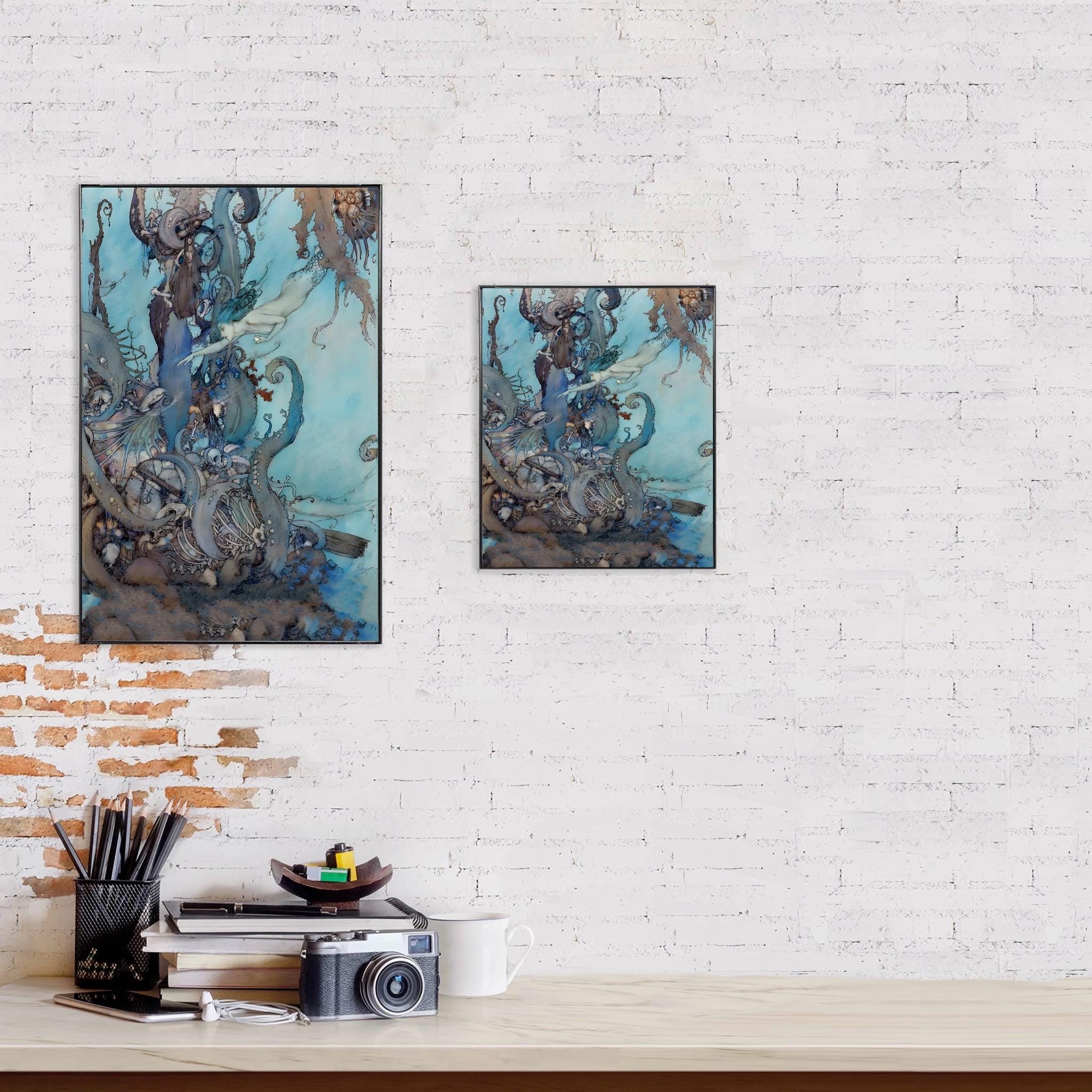 Mermaid Ethereal Fairytale Art Nouveau Vintage Illustration ‘the Little ...