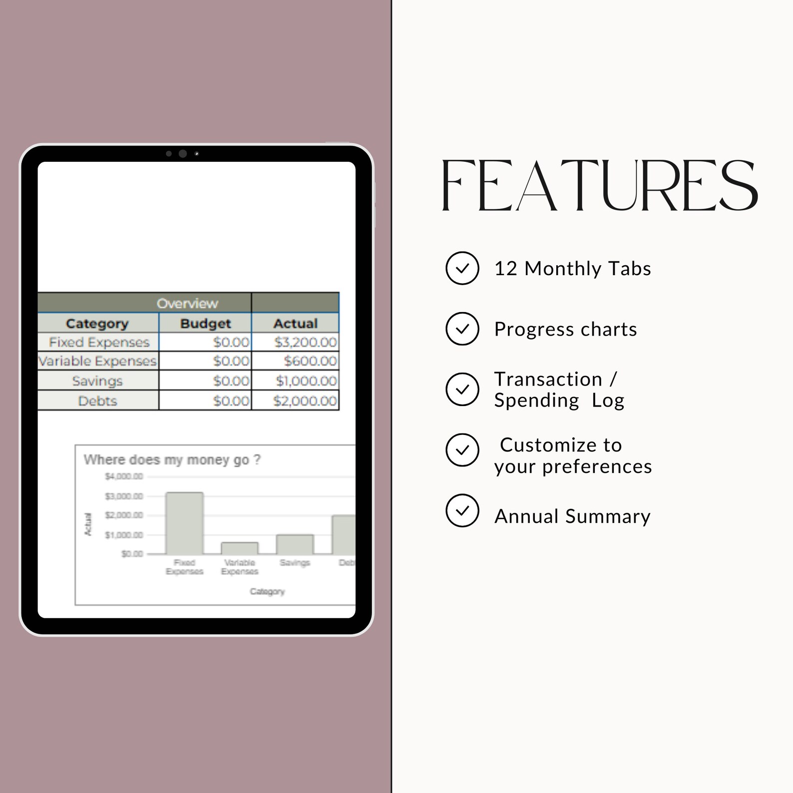 Paycheck Monthly Budget Spreadsheet Google Sheets Budget Template ...