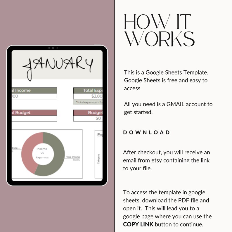 Budget Spreadsheet Template Monthly Annual Overview Paycheck - Etsy