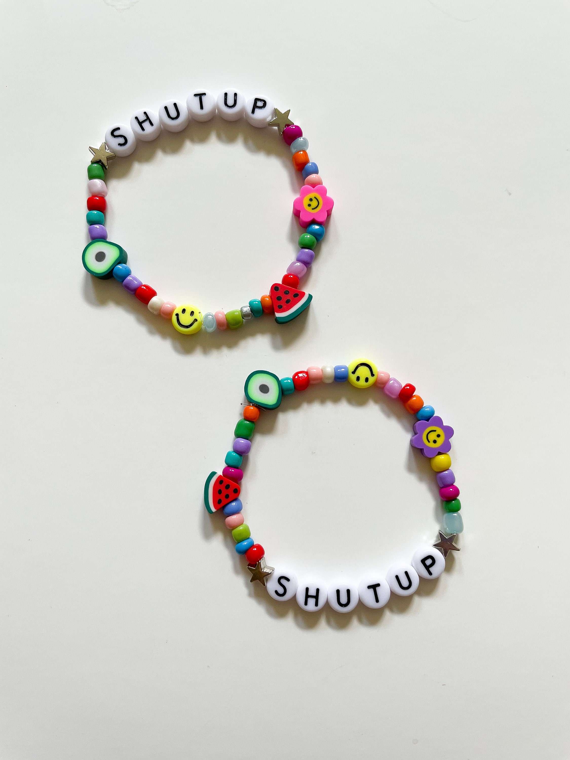 Colorful Y2K Bracelet, Handmade Fairycore Beaded Bracelets, Cute Dainty ...