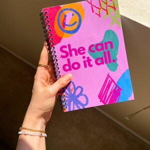 Aesthetic Y2K Notebook, Kawaii Notebook, Spiral Notebook With Cute ...