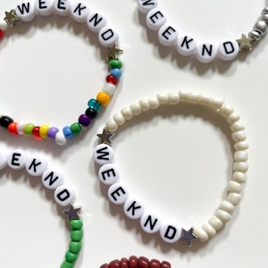 THE WEEKND Customizable Beaded Bracelets, After Hours Dawn FM, Weeknd ...