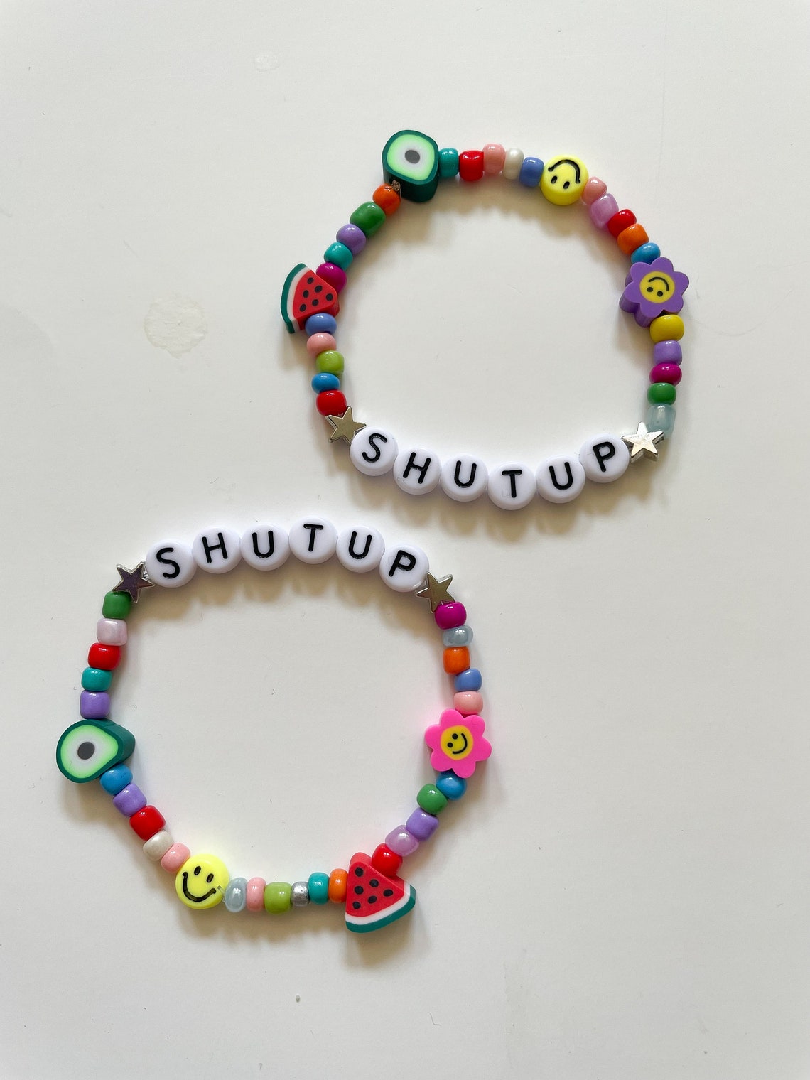 Colorful Y2K Bracelet, Handmade Fairycore Beaded Bracelets, Cute Dainty ...