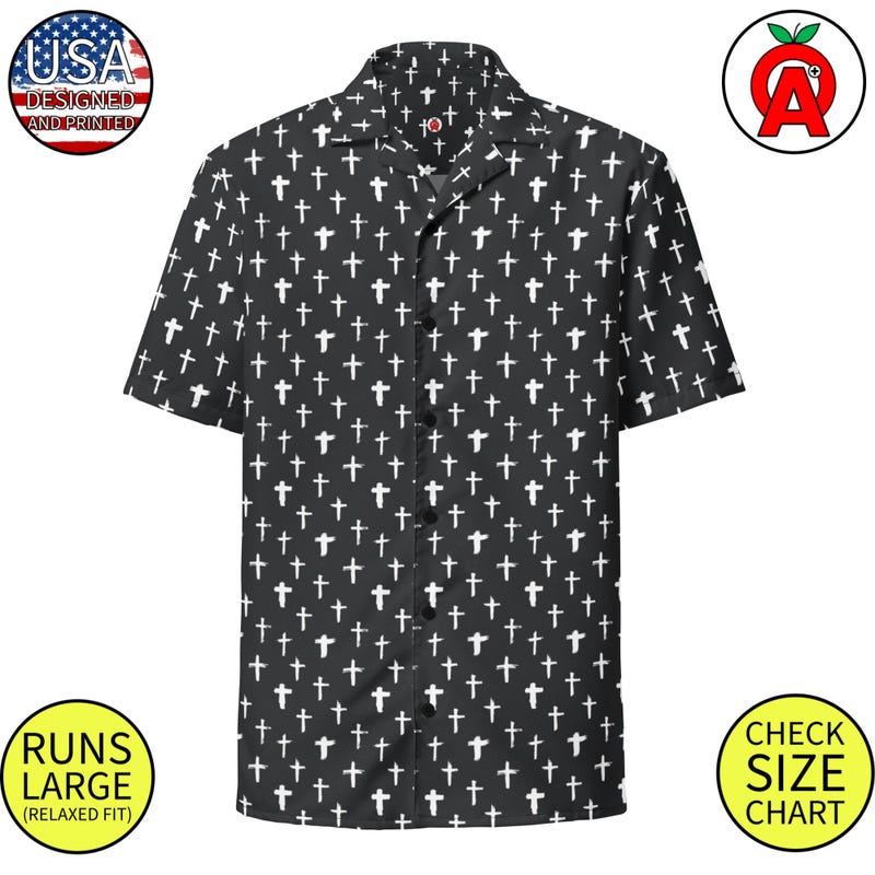 Jesus Button Shirt - Etsy