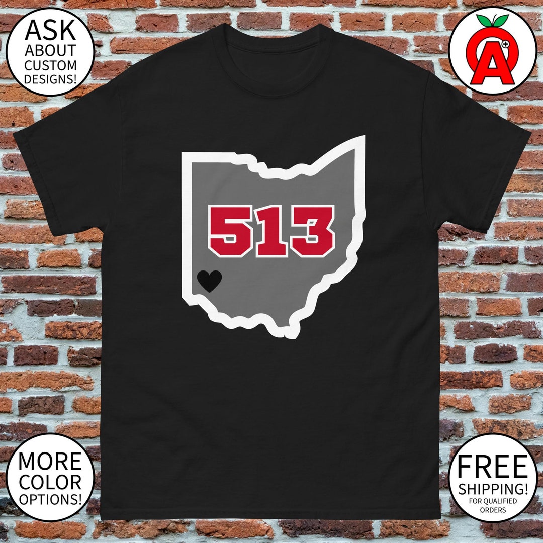 Southwest Ohio 513 Area Code Map Unisex Shirt - Etsy