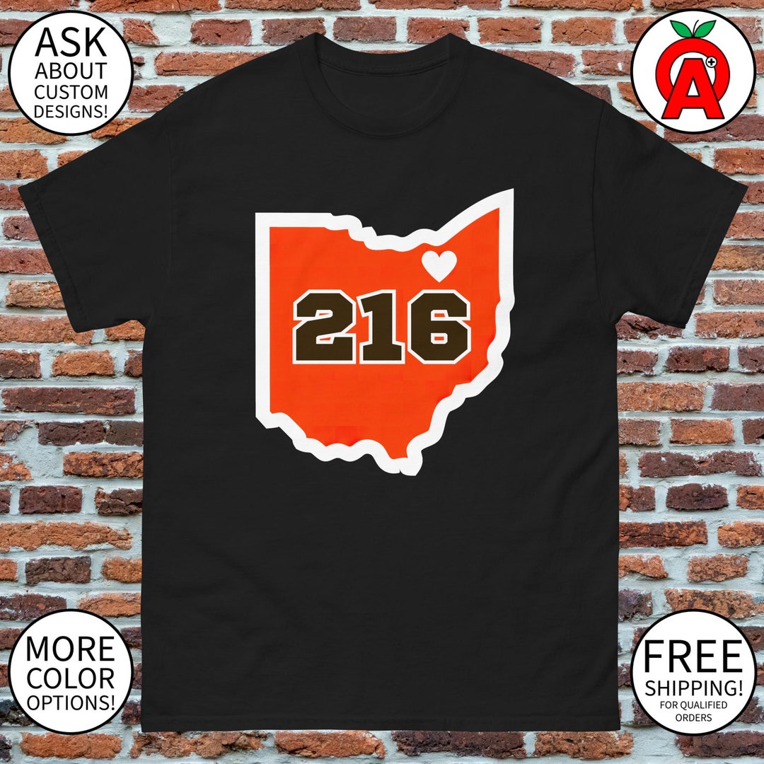 Cleveland Ohio 216 Area Code Map Unisex Shirt - Etsy
