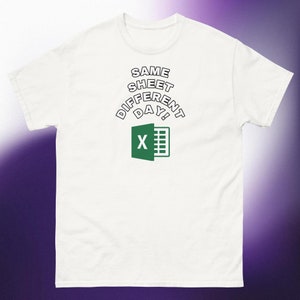 Microsoft Excel T-shirt - Data Enthusiast Icon Design - Unisex Mens ...