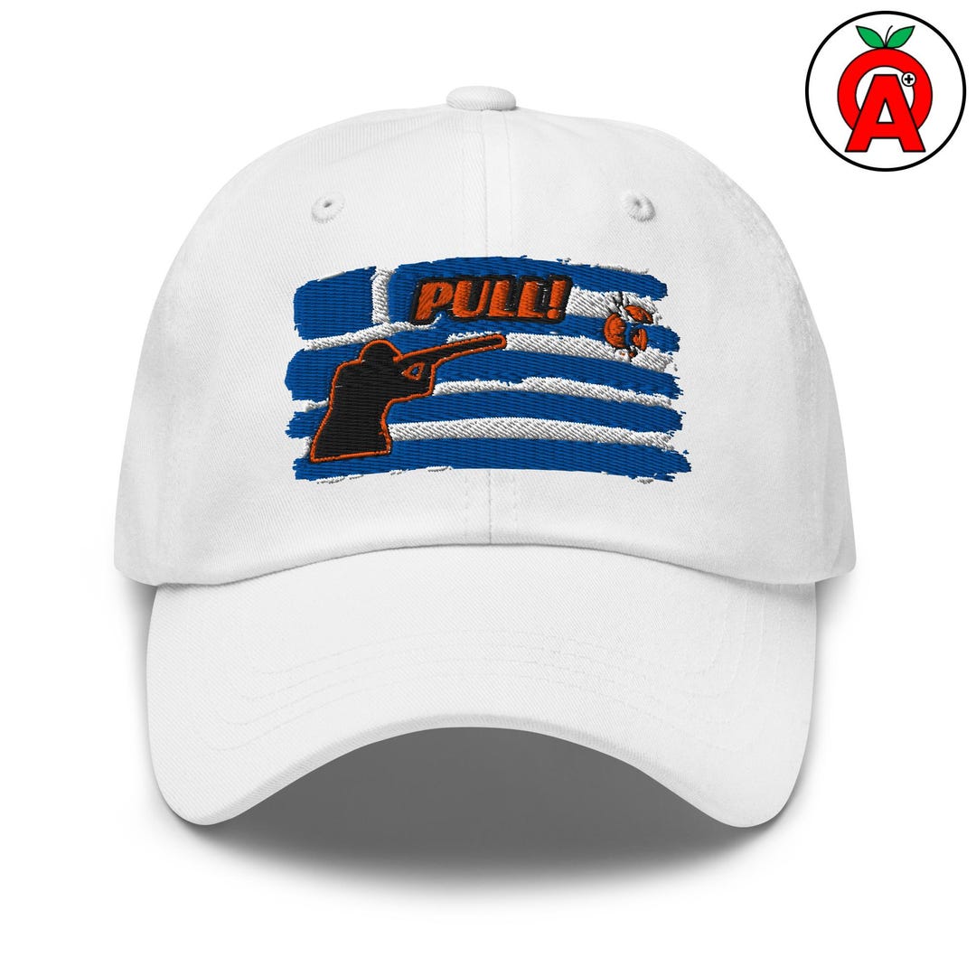 Greece Flag Greek Trap Shooter Pull Adult Unisex Embroidered Hat, Trap ...