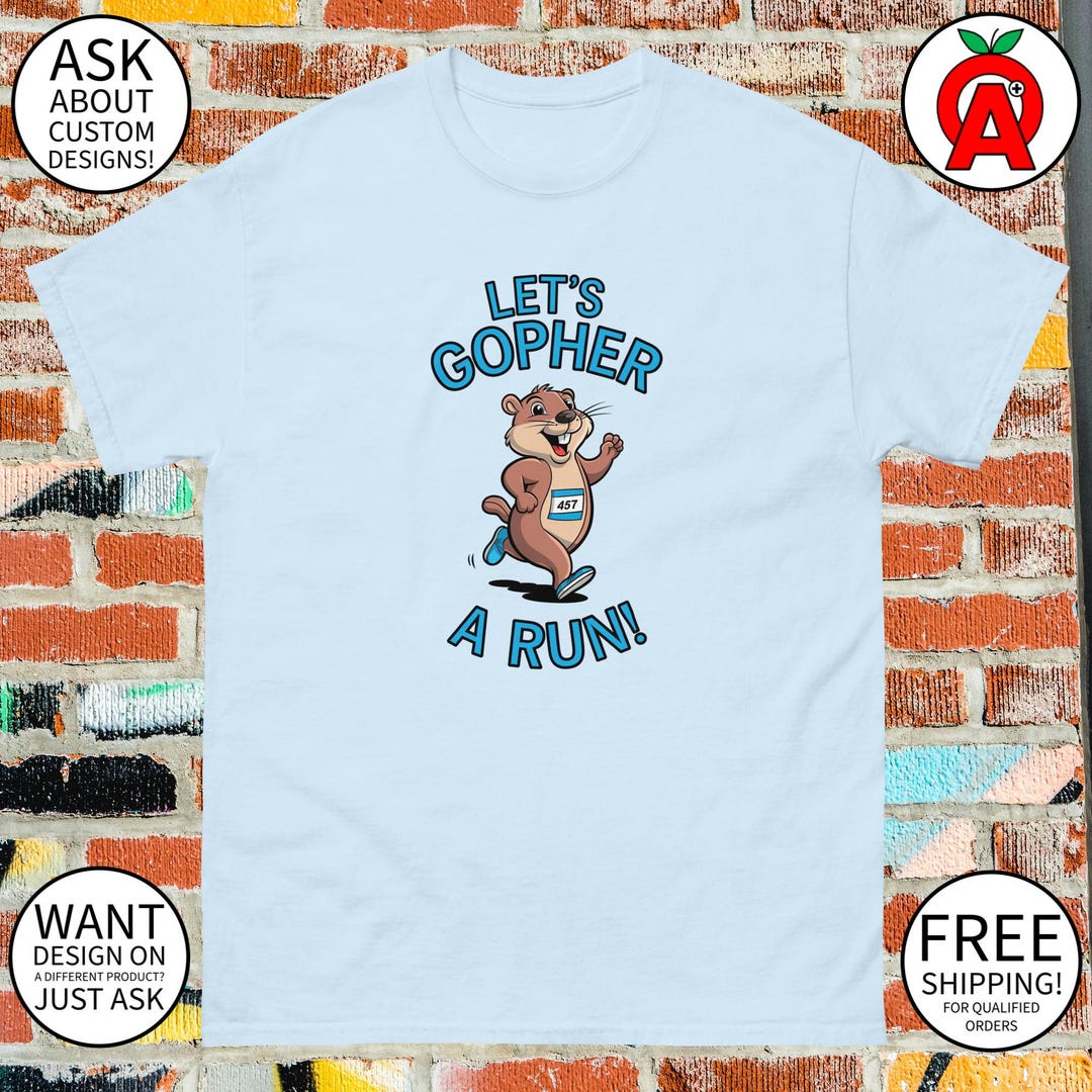 Let's gopher a Run T-Shirt - Erwachsene Unisex - Geschenke für ...