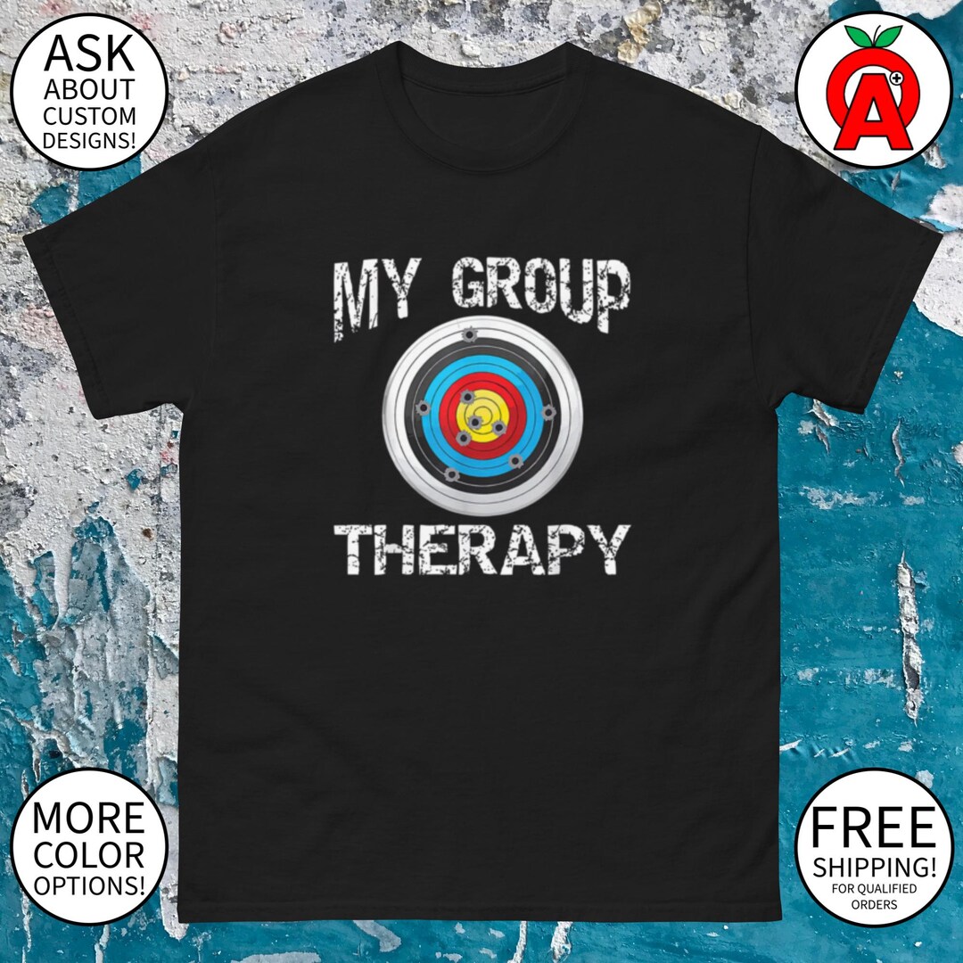 Firearm Enthusiasts Group Therapy T-shirt - Clever and Fun Design ...