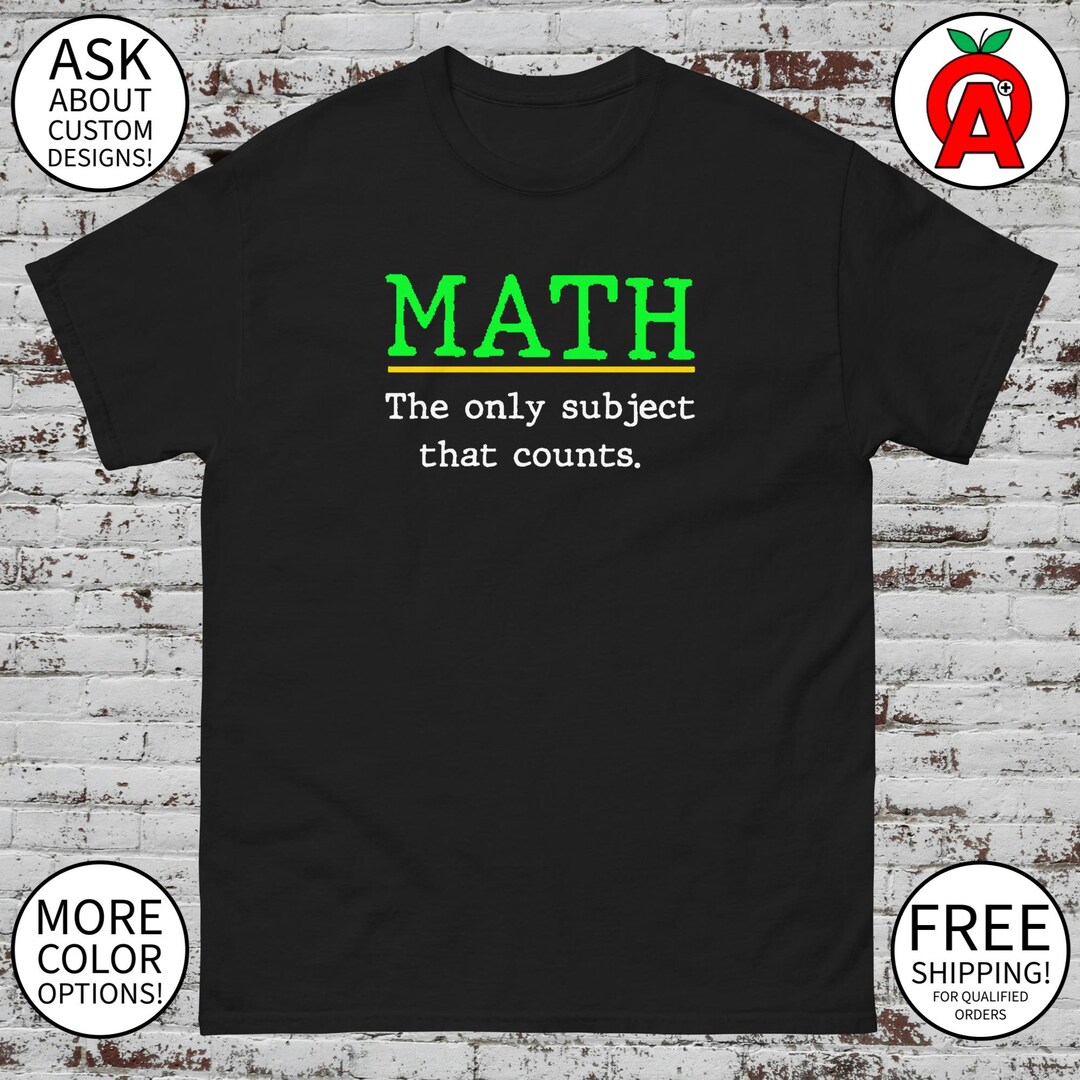 Math Enthusiasts Unite Mens Womens Unisex Shirt - Math-inspired Tee for ...
