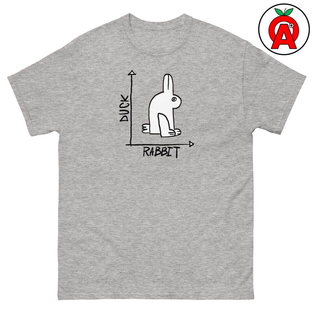 Duck Vs Rabbit Funny XY Scatter Plot, Adult Unisex T-shirt, Statistics ...