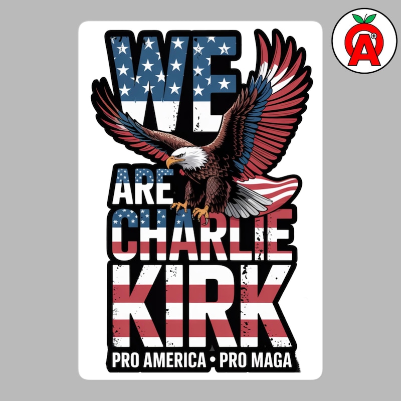 Charlie Kirk Stickers - Etsy