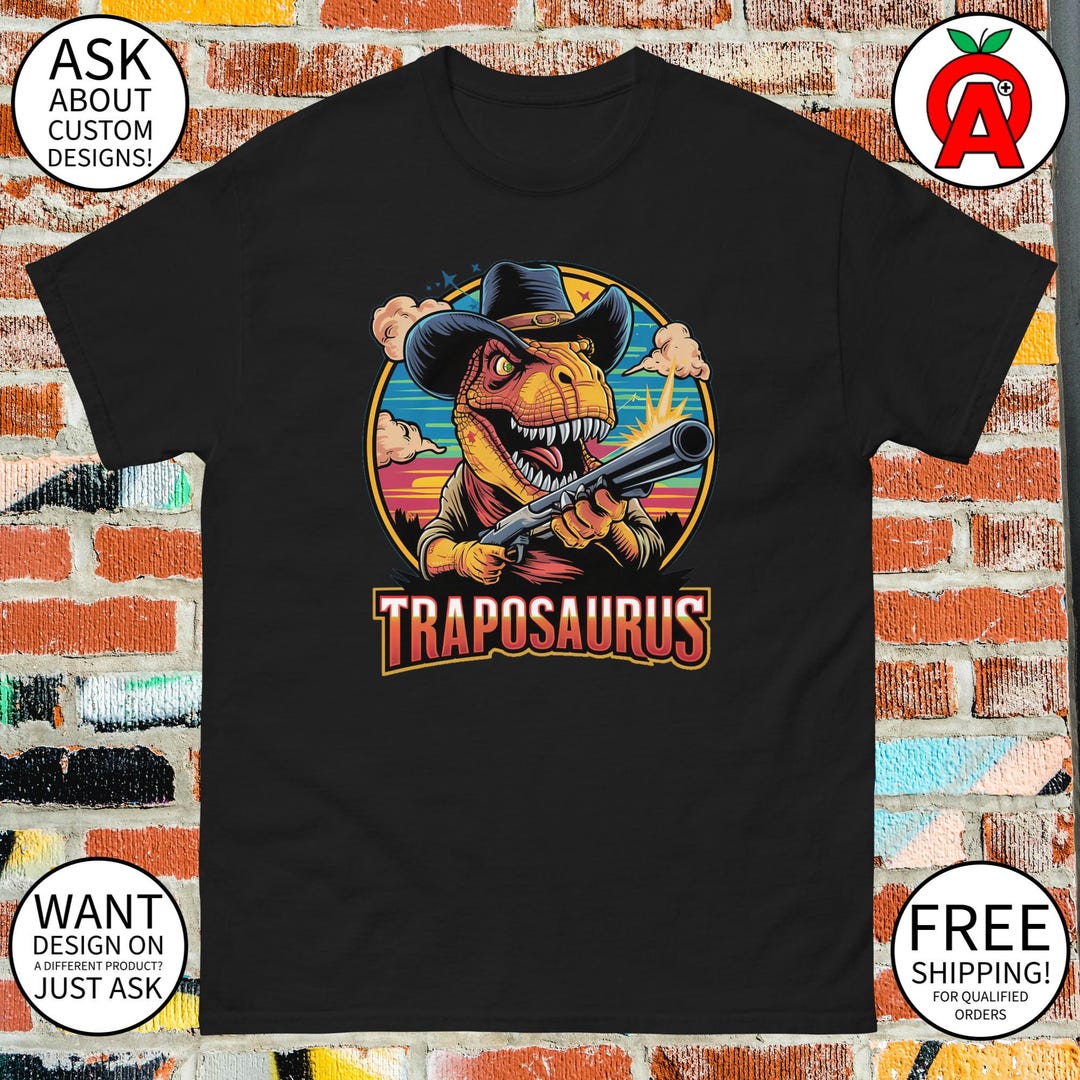 Unique Trap Shooting T-rex Tee - Perfect Gift for Sporting Clays ...