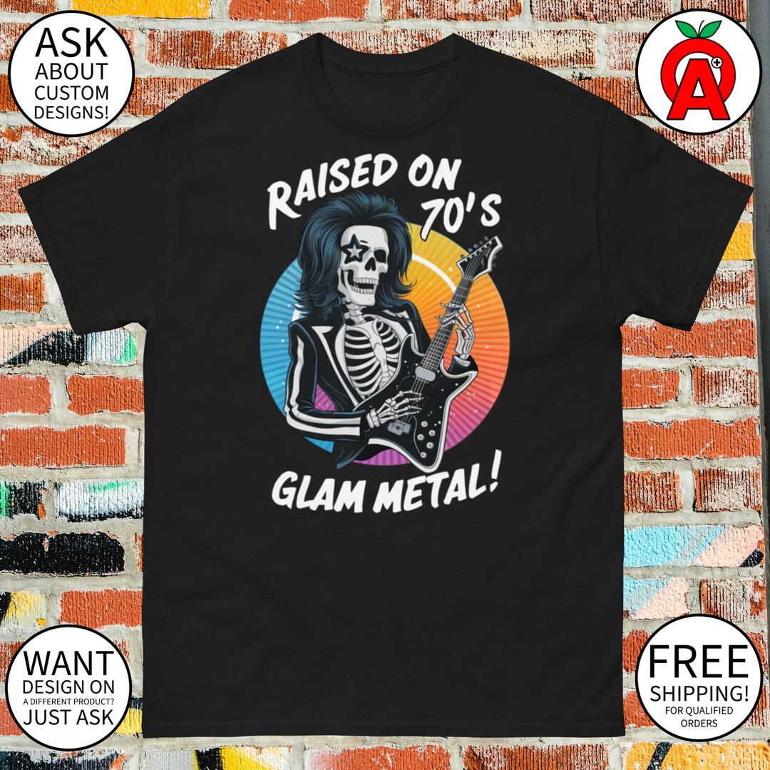 Epic 70's Glam Metal Icon Unisex T-shirt - Perfect Gift for Rock Fans ...
