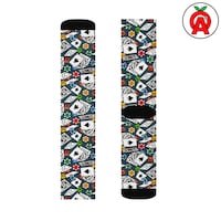 King Queen Jack Socks | Poker Card Player | Crazy Texas Odd Red Casino ...