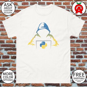 Python Programming Coder T-shirt - Adult Unisex for Programmers Data ...