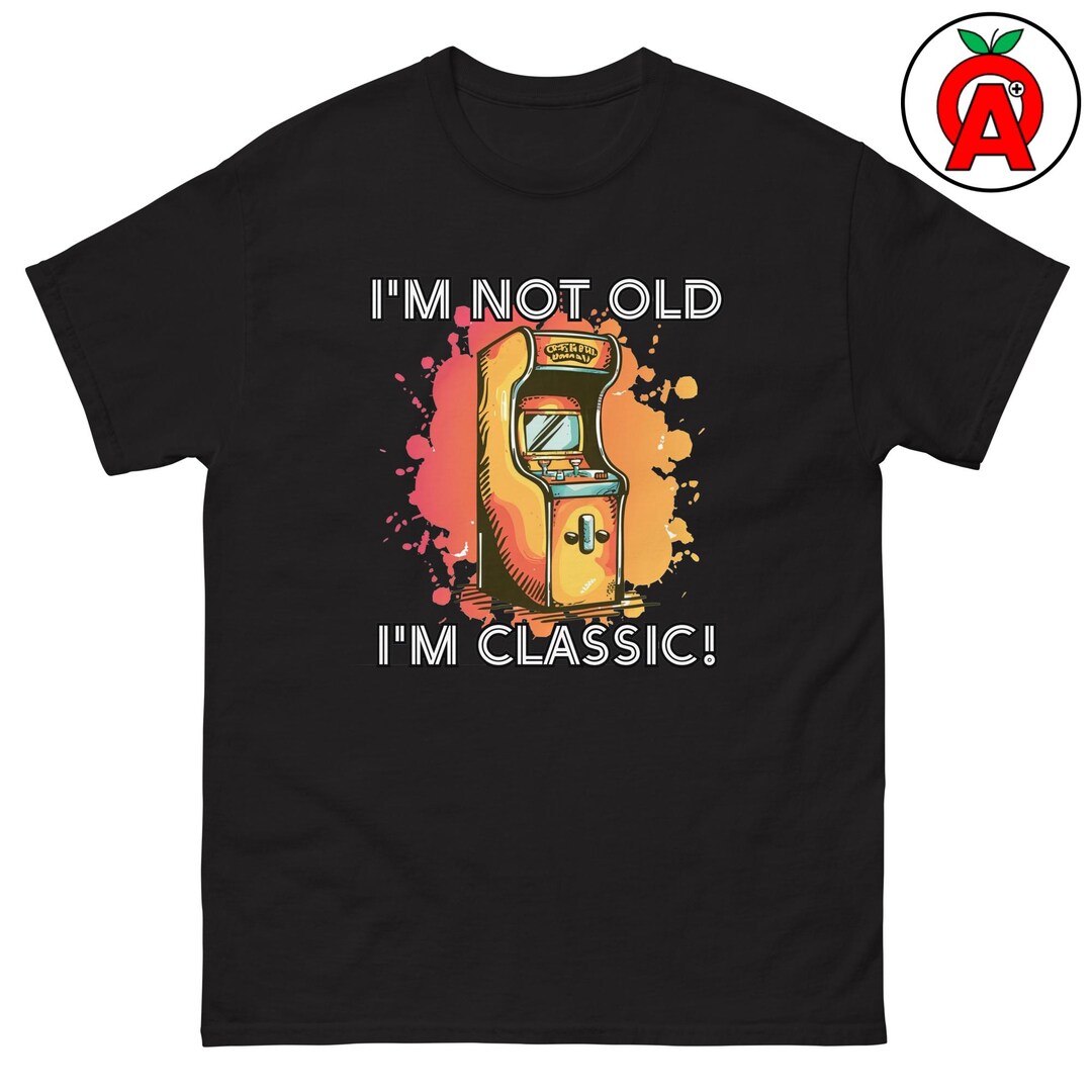 Vibrant Watercolor Arcade Game Machine Tee - Retro Design - Classic Old ...