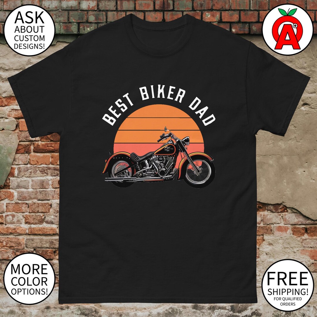 Best Biker Dad - Motorcycle Design. Adult Unisex. Gifts for Motorcycle ...