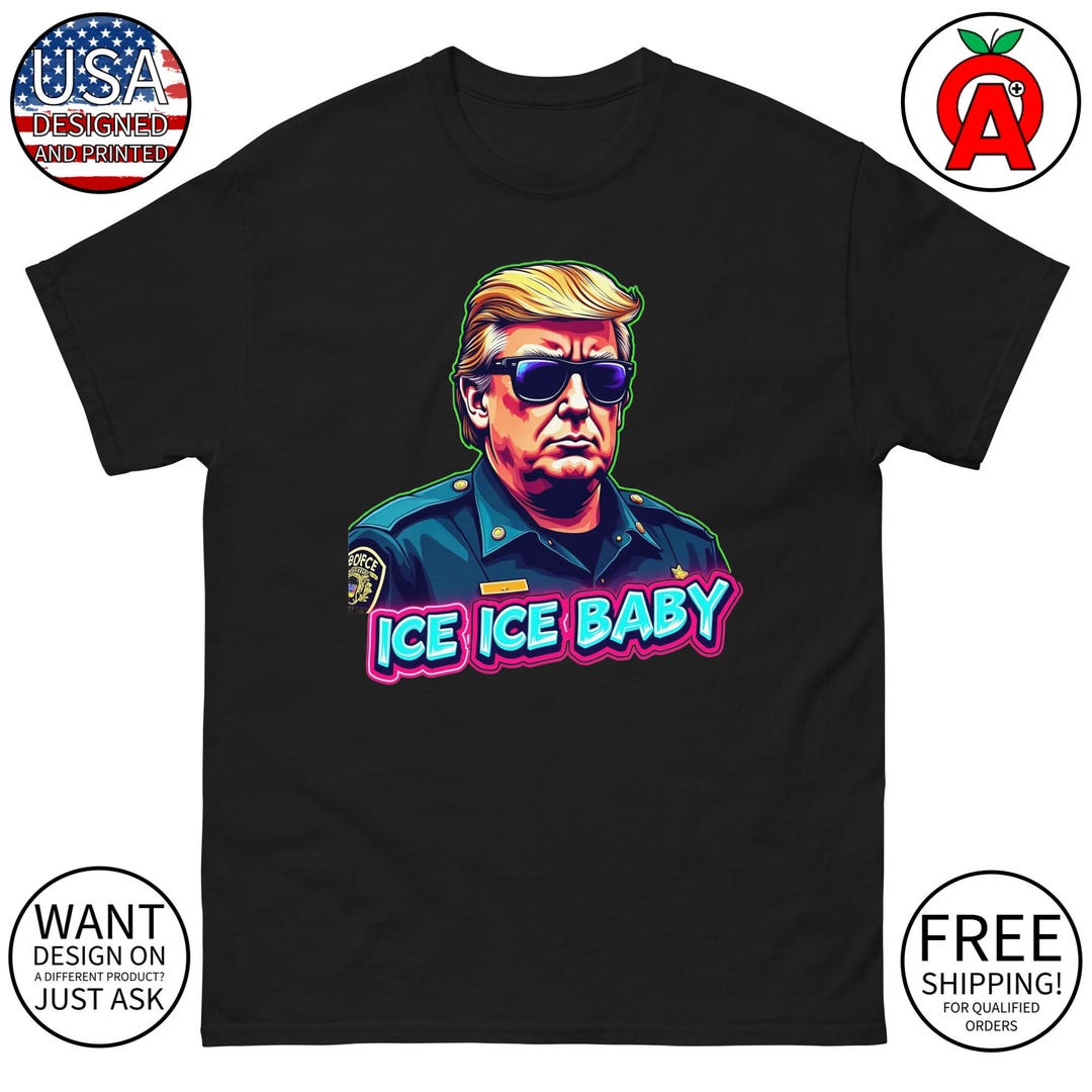 Donald Trump Support ICE T-shirt - Adult Unisex Gifts for Conservatives ...