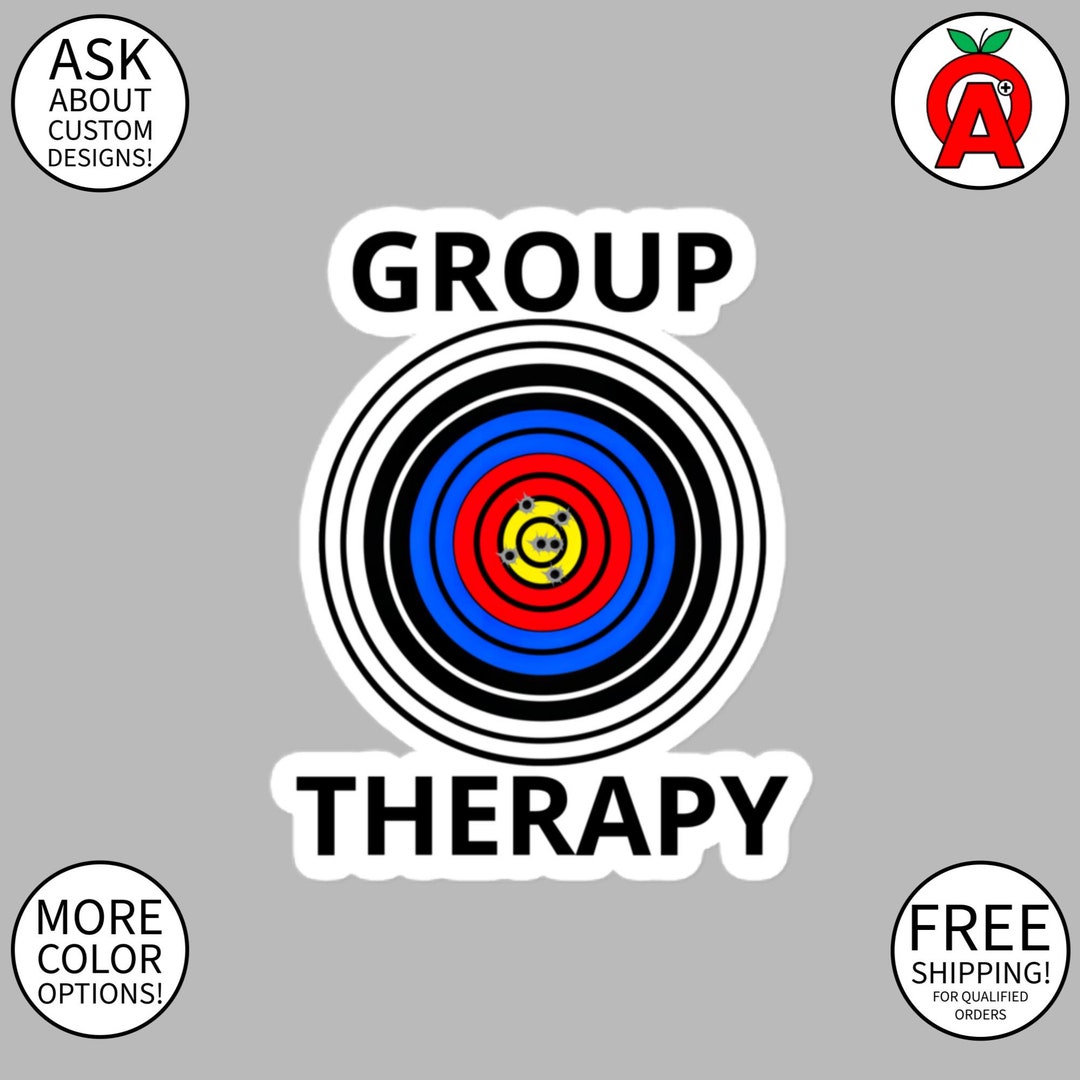 Group Therapy Tight Grouping Gun Target Vinyl Bubble-free Sticker ...