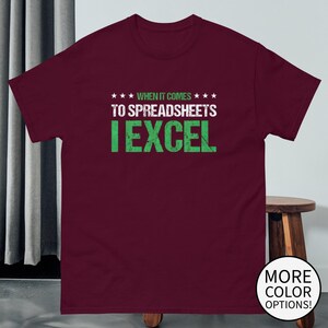 Excel in Style Unisex Spreadsheet T-shirt for Data Enthusiasts - Etsy