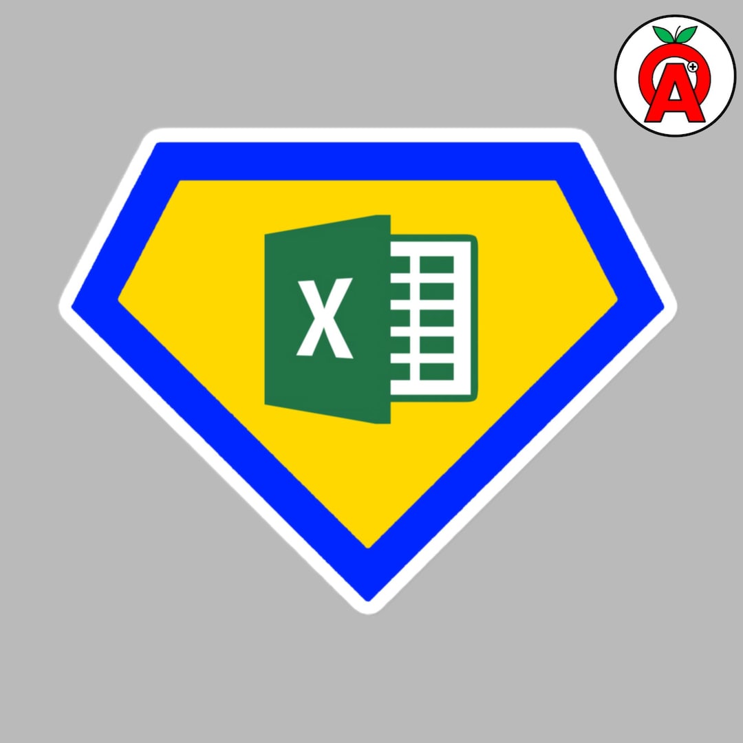Microsoft Excel Superhero Shield Sticker - Vinyl Bubble-free - Office ...