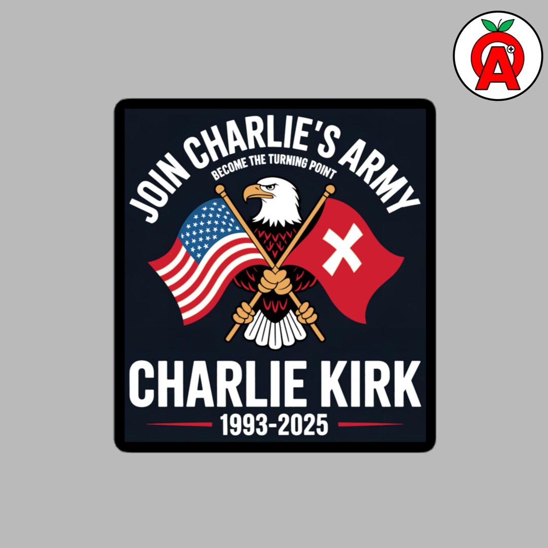 Join Charlie Kirk's Army, Vinyl Bubble-free Sticker, RIP Memorial Decal ...