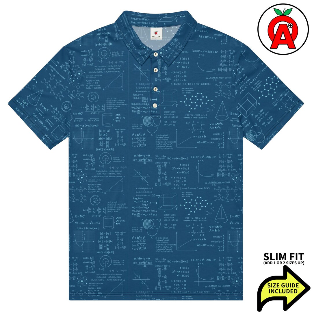 Chalkboard Math Equations Science Figures Pattern Adult Men’s All-over ...