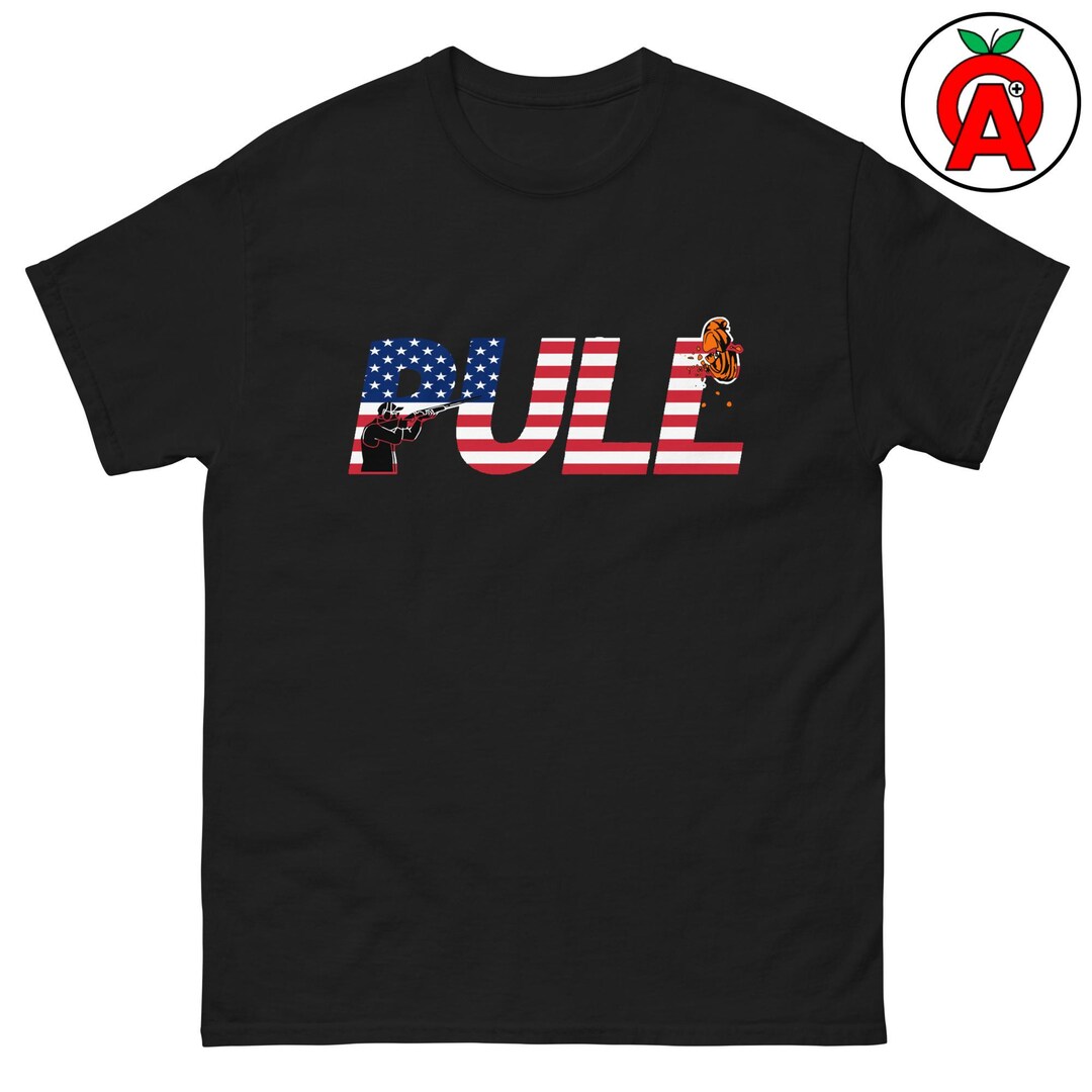 Pull Trap Shooting Shirt USA Flag Patriot | Adult Unisex T-shirt ...