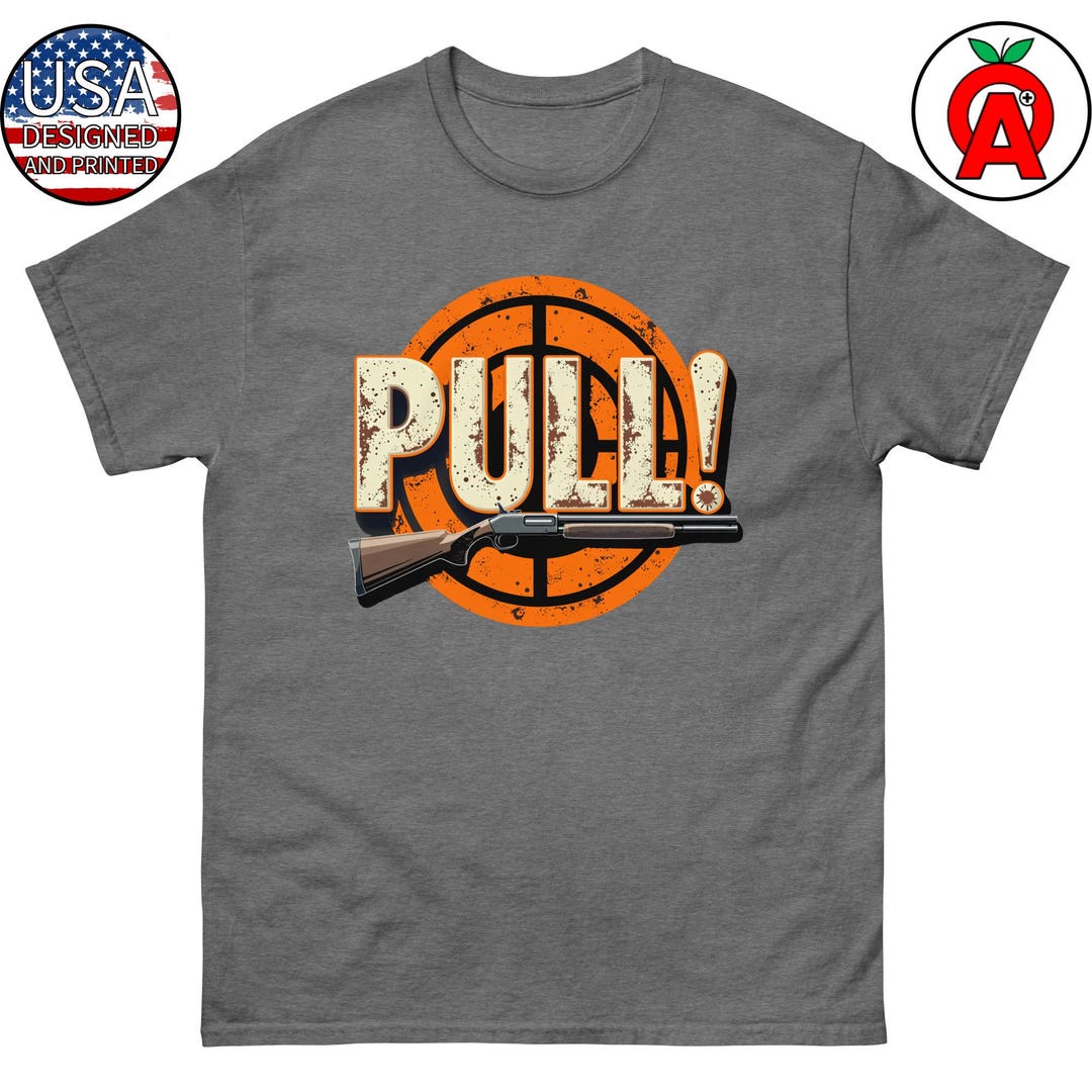 Trap Shooting Tee - Unisex Clay Pigeon Shotgun Graphic T-shirt for ...