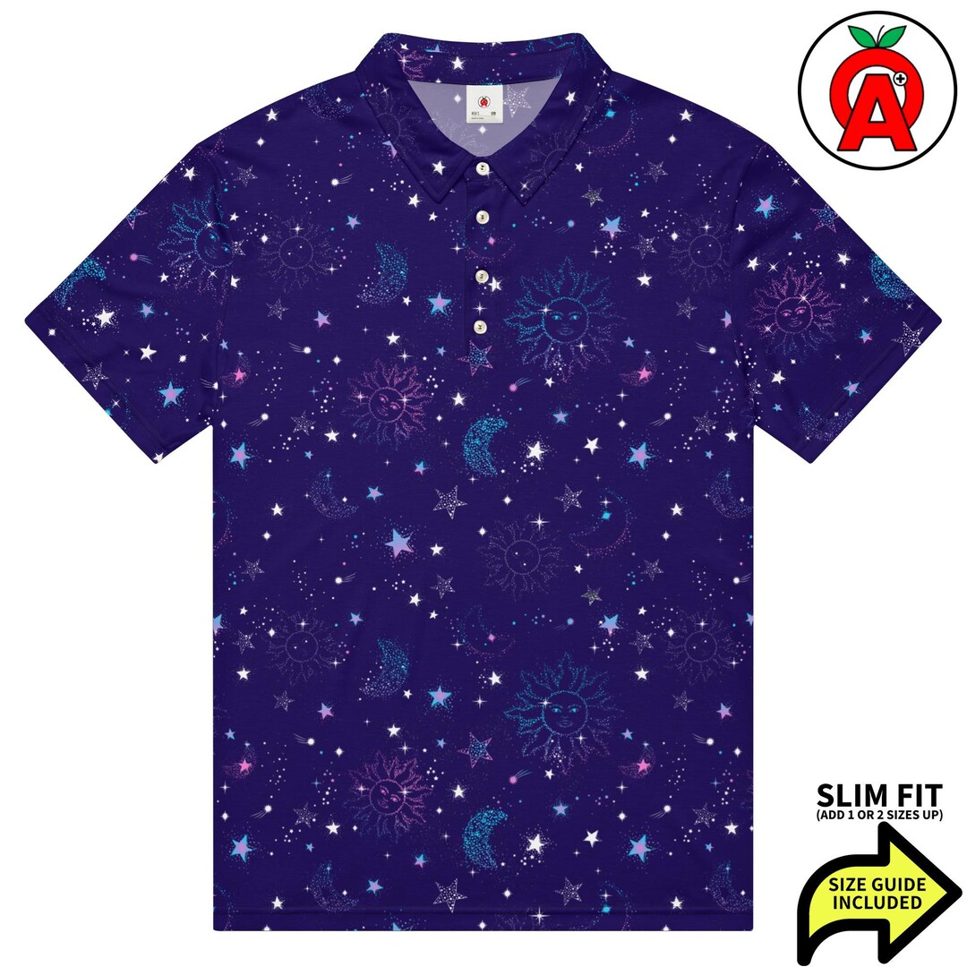 Space Pattern Stars Constellations Planets Galaxies Adult Men’s All ...